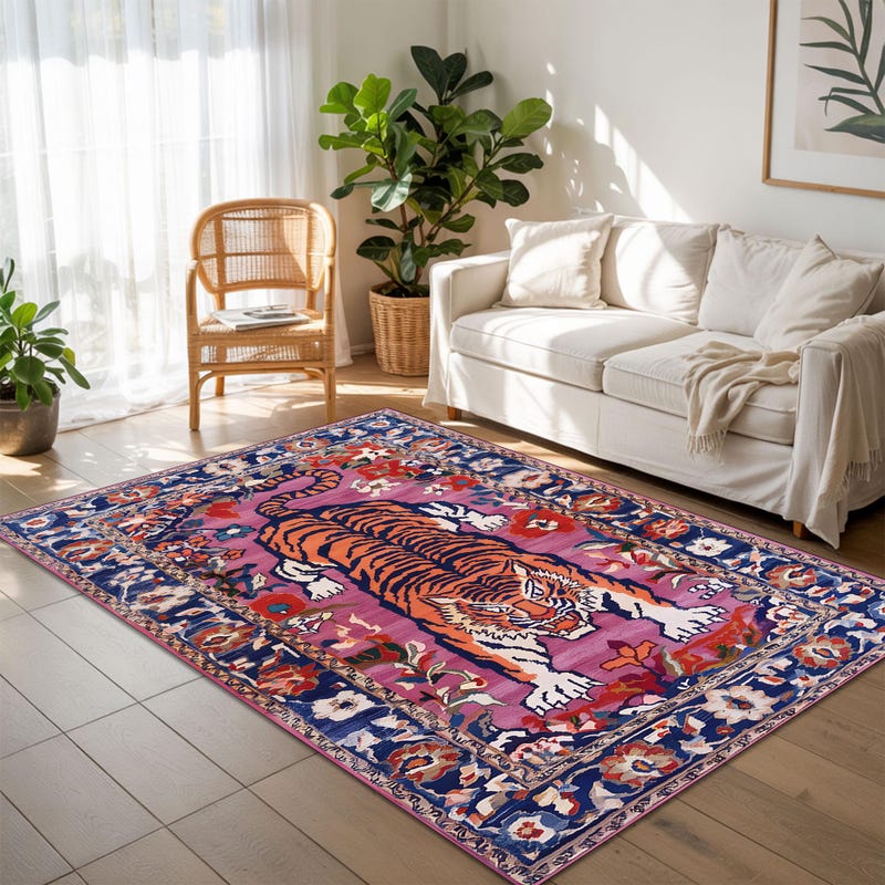 Tiger Rug - Etsy