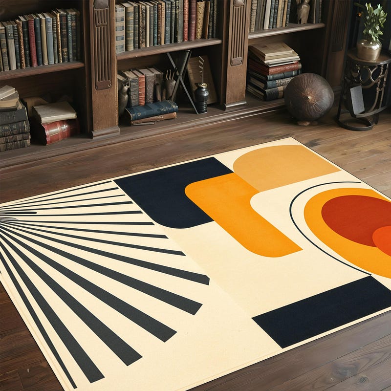 Geometric Rug - Etsy