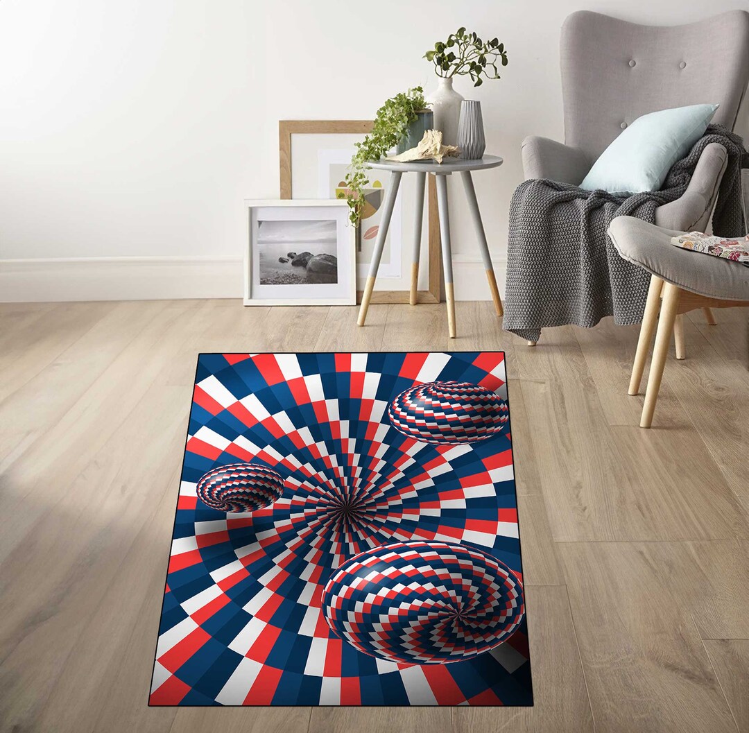 Optical Illusion Rug, Illusion Rug, Optical Illusion, 3D Effect ...