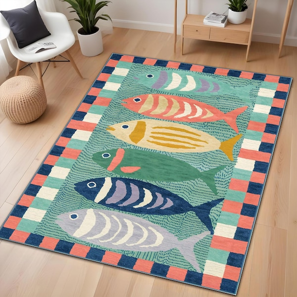 Hand Hooked Bathroom Rug - Etsy