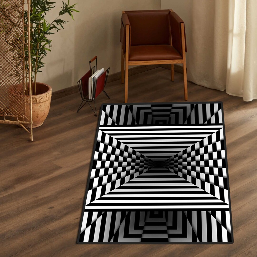Optical Illusion Rug, Illusion Rug, Optical Illusion, 3D Effect ...