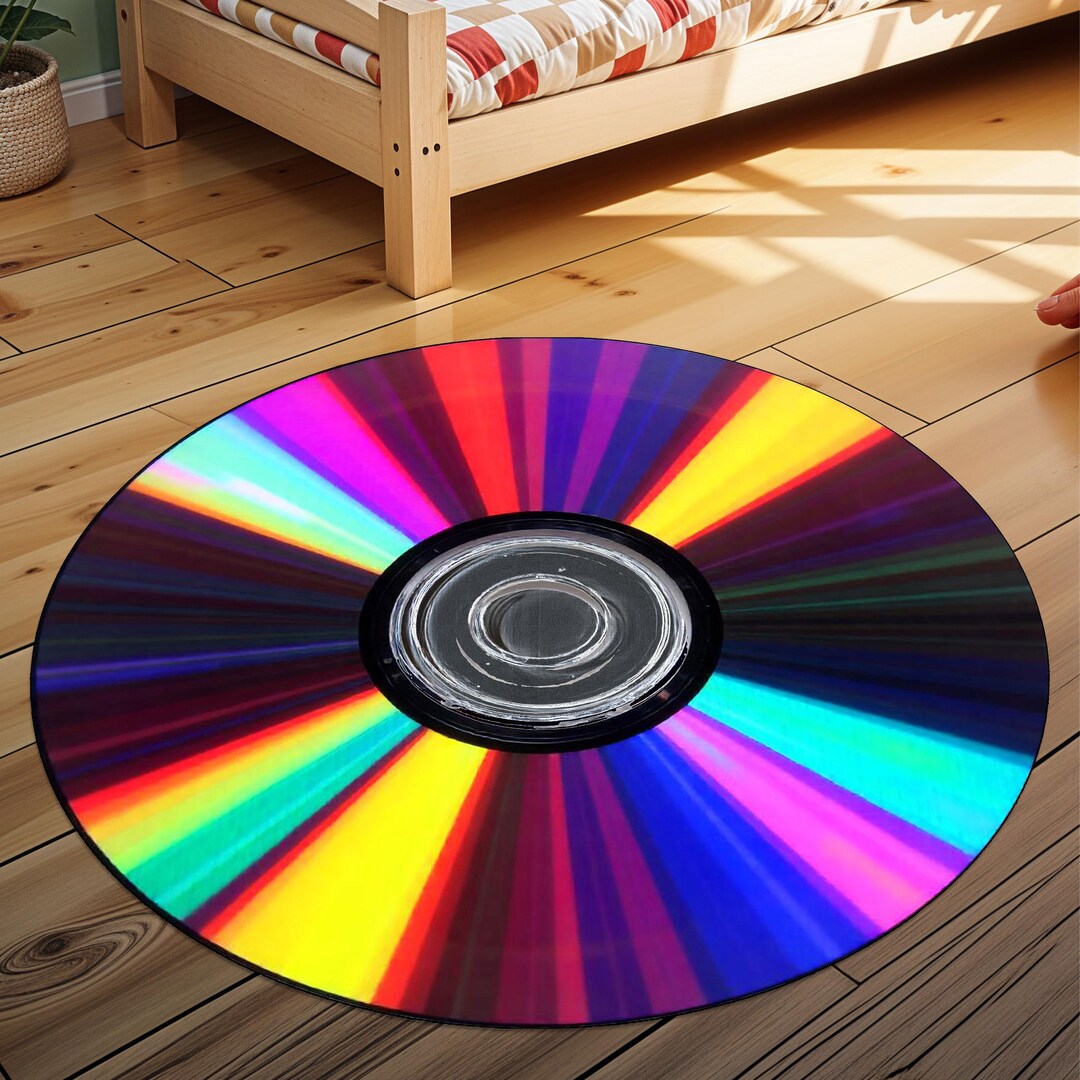 CD Design Rug, Game Disc Rug, DVD Rug, Personalized Rug, Colour CD Rug ...