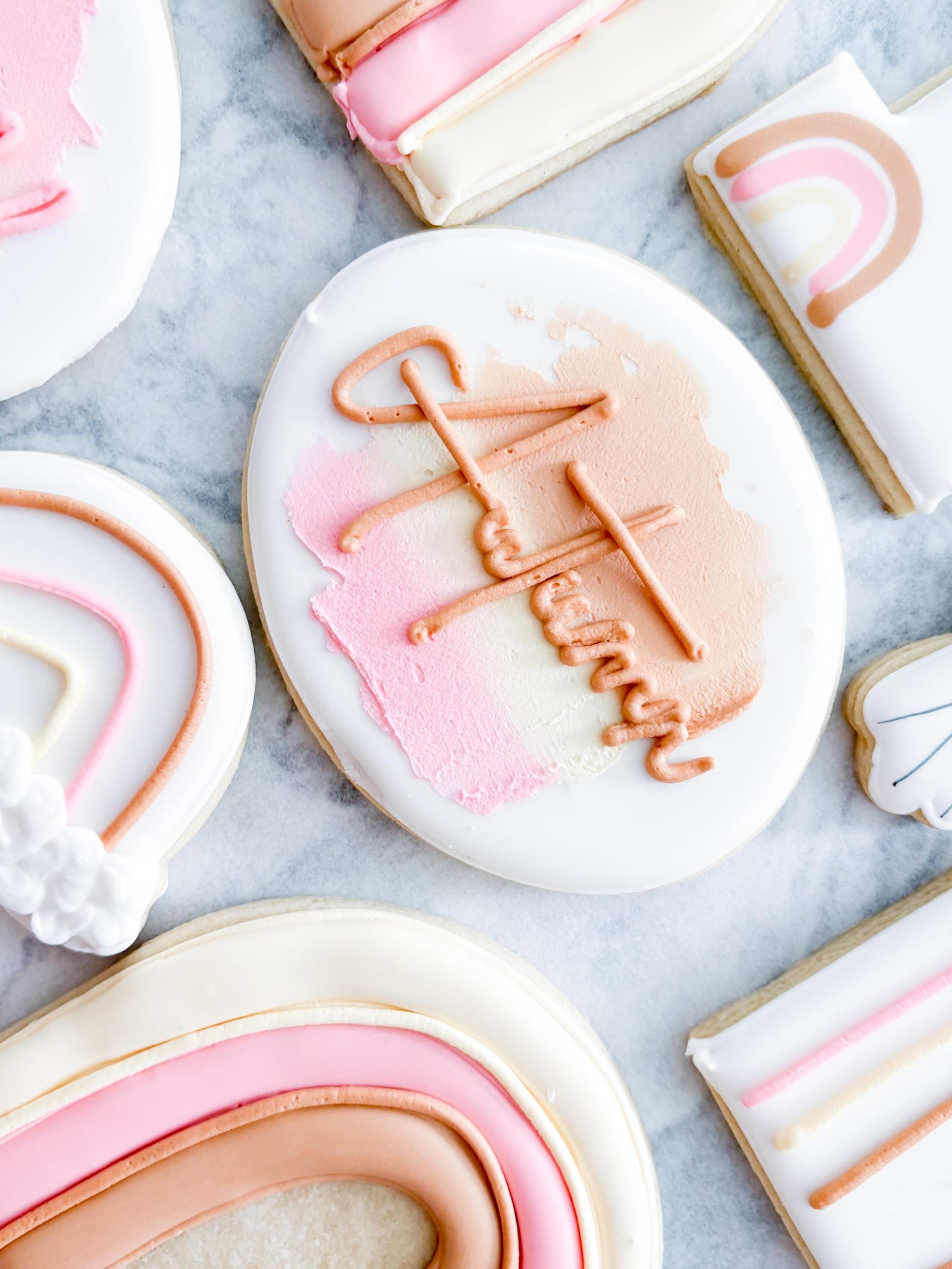 Onederful / Boho Rainbow Royal Icing Cookies - Etsy