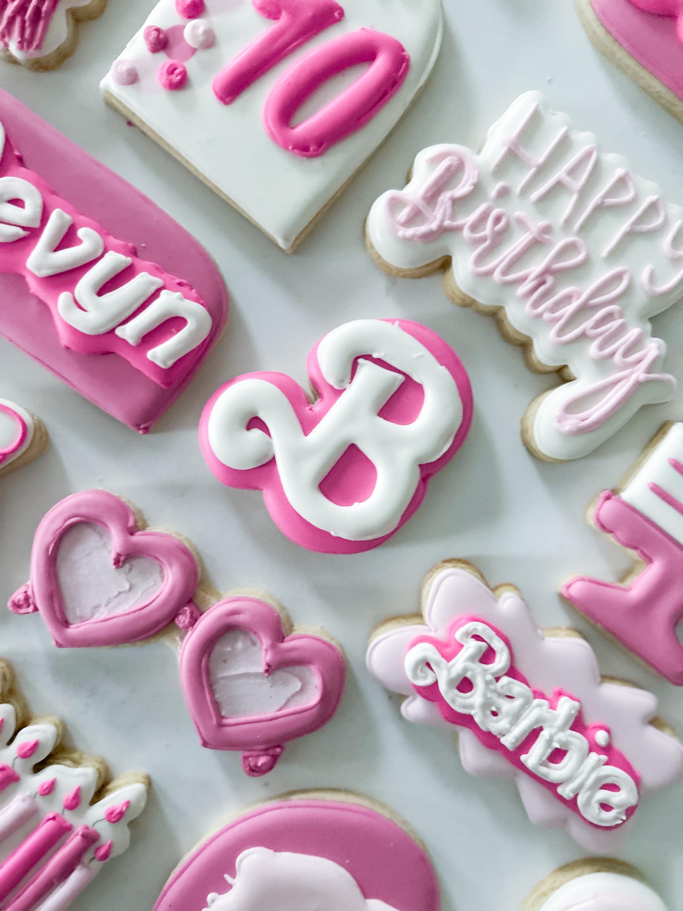 Barbie Royal Icing Cookies 1.5 Dozen(18 Cookies) - Etsy