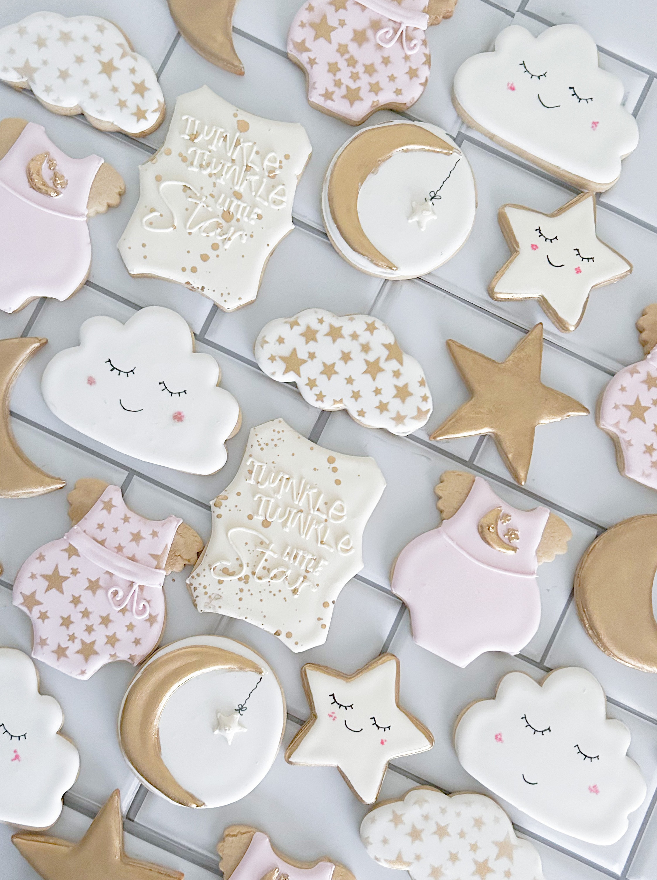 Twinkle Twinkle Litte Star Royal Icing Cookies 1 Dozen - Etsy