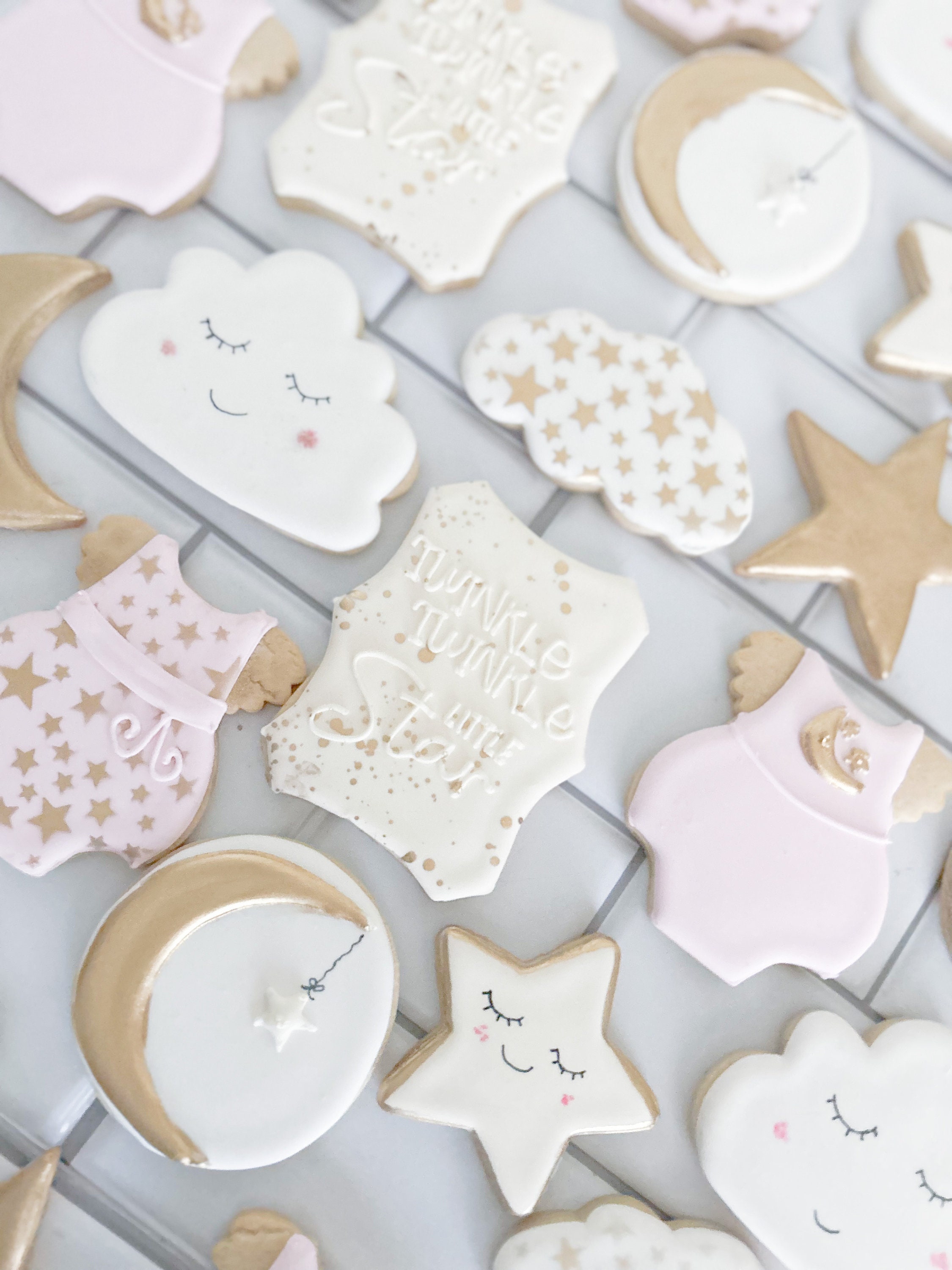 Twinkle Twinkle Litte Star Royal Icing Cookies 1 Dozen - Etsy