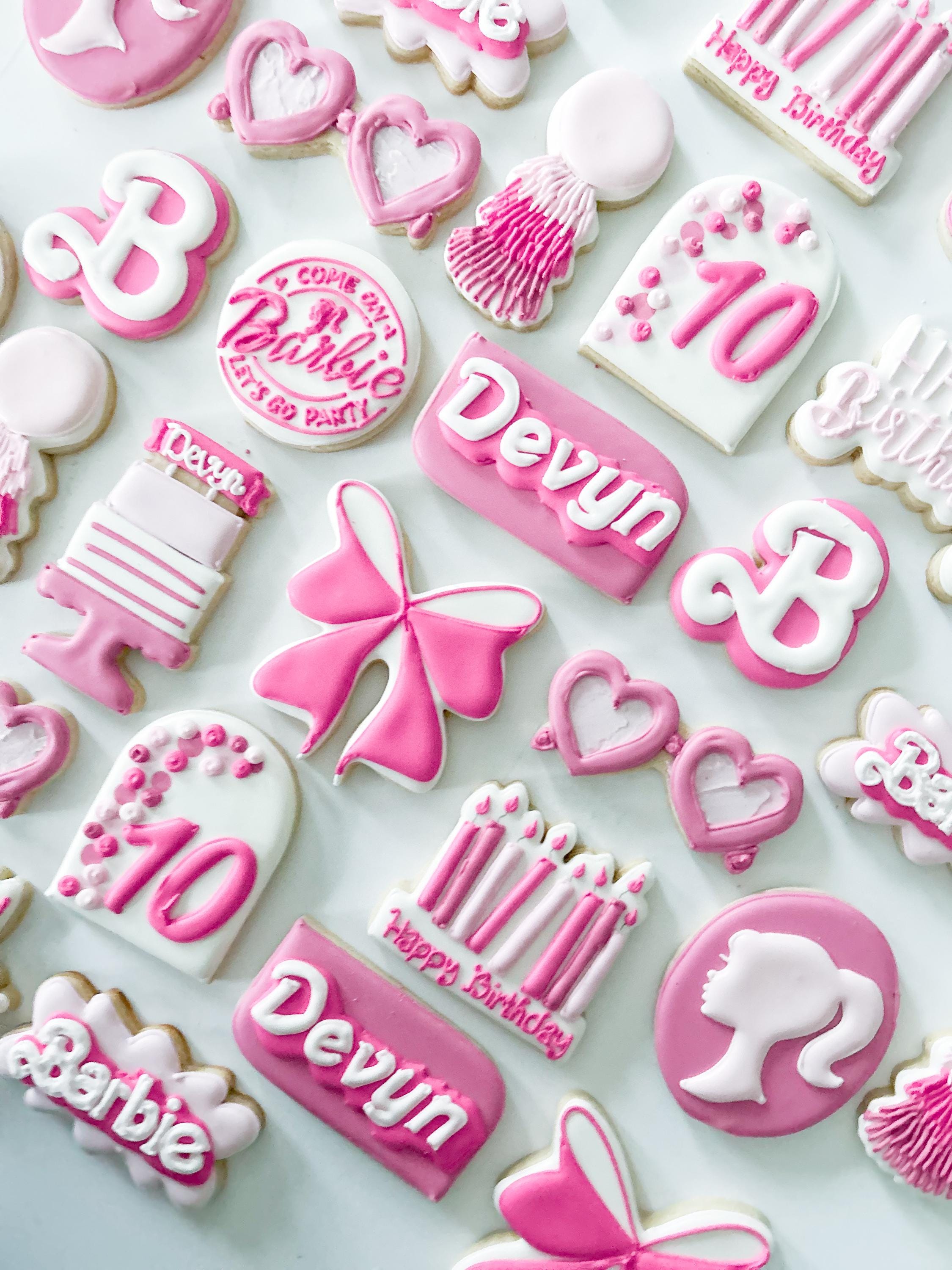 Barbie Royal Icing Cookies 1.5 Dozen(18 Cookies) - Etsy