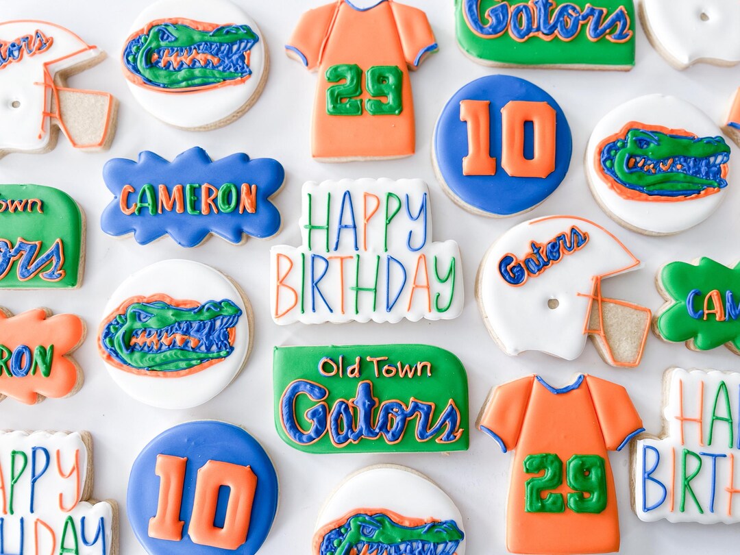 Football Themed Any Team Royal Icing Cookies 1 Dozen - Etsy