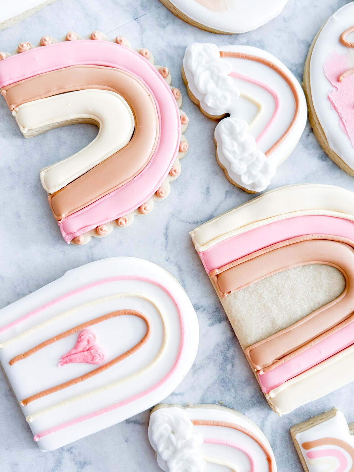 Onederful / Boho Rainbow Royal Icing Cookies - Etsy