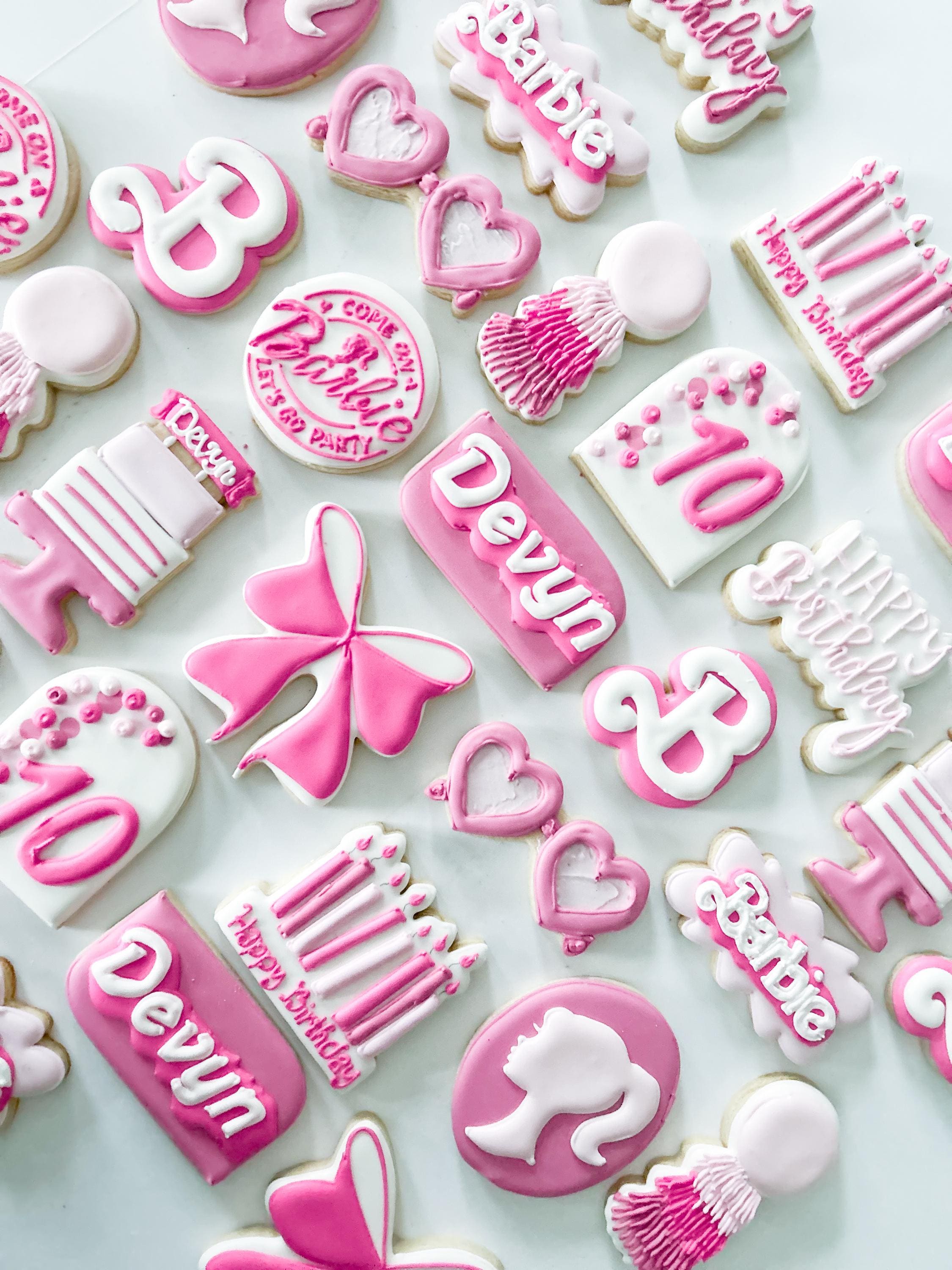 Barbie Royal Icing Cookies 1.5 Dozen(18 Cookies) - Etsy