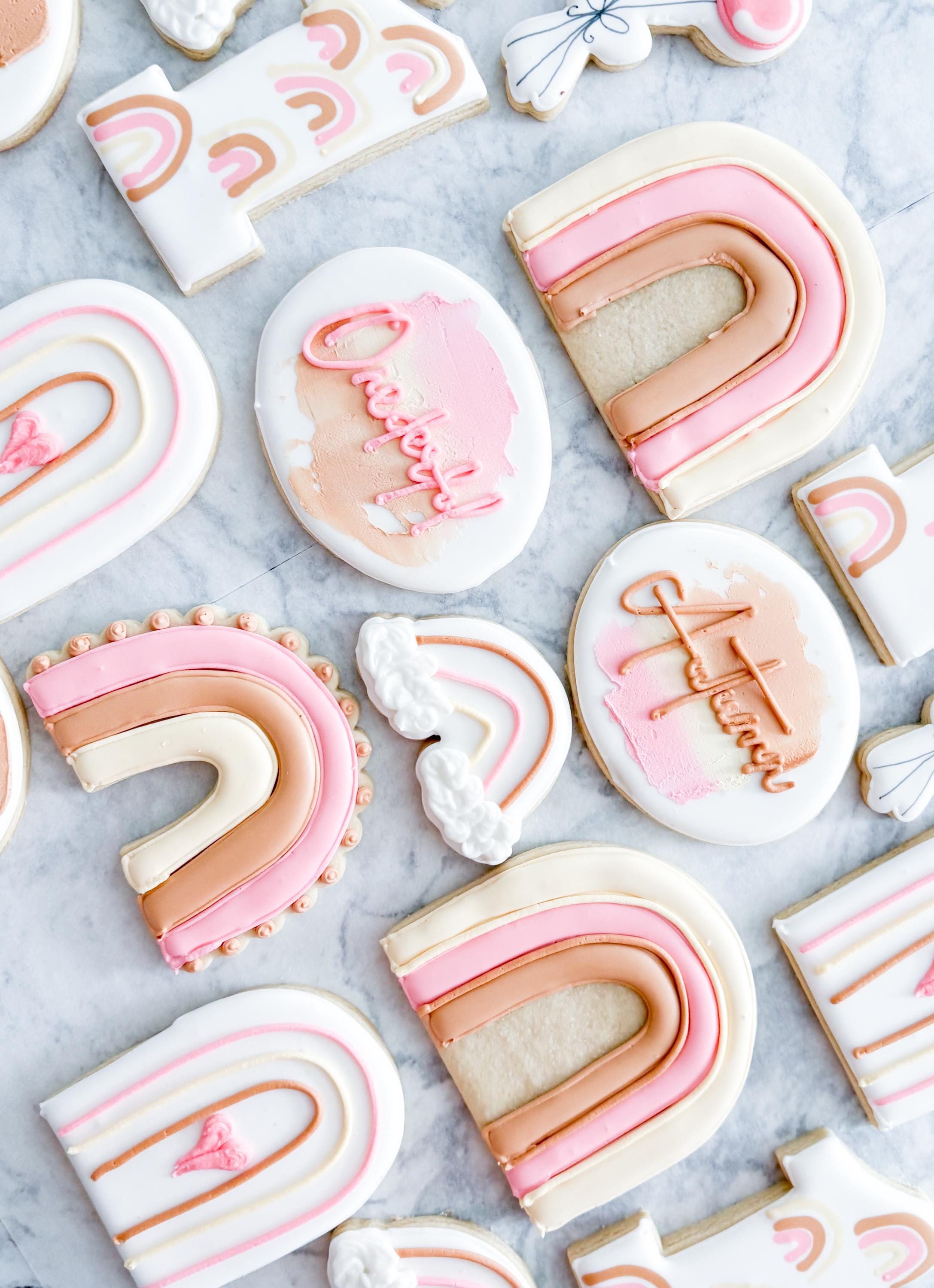 Onederful / Boho Rainbow Royal Icing Cookies - Etsy