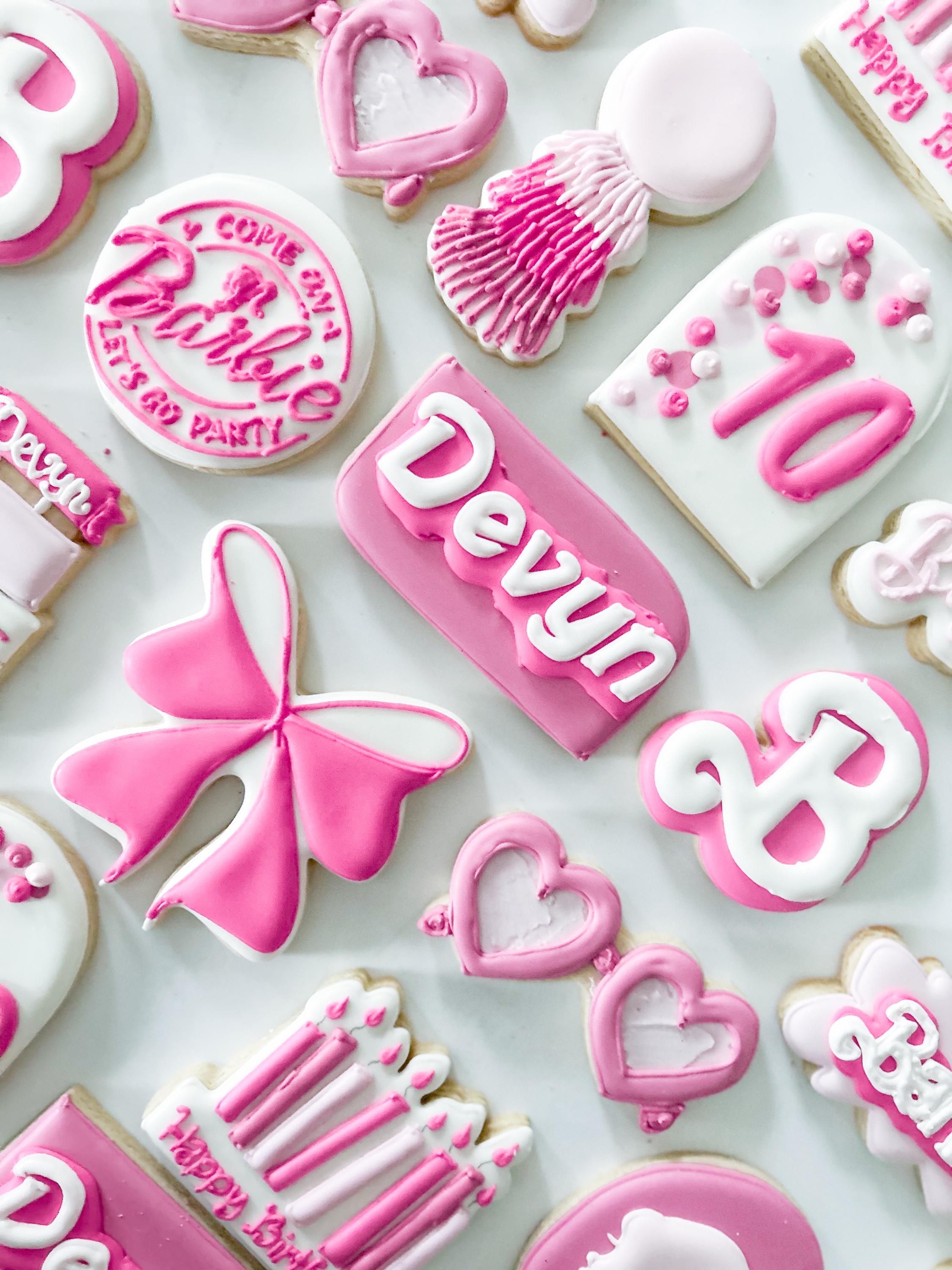 Barbie Royal Icing Cookies 1.5 Dozen(18 Cookies) - Etsy