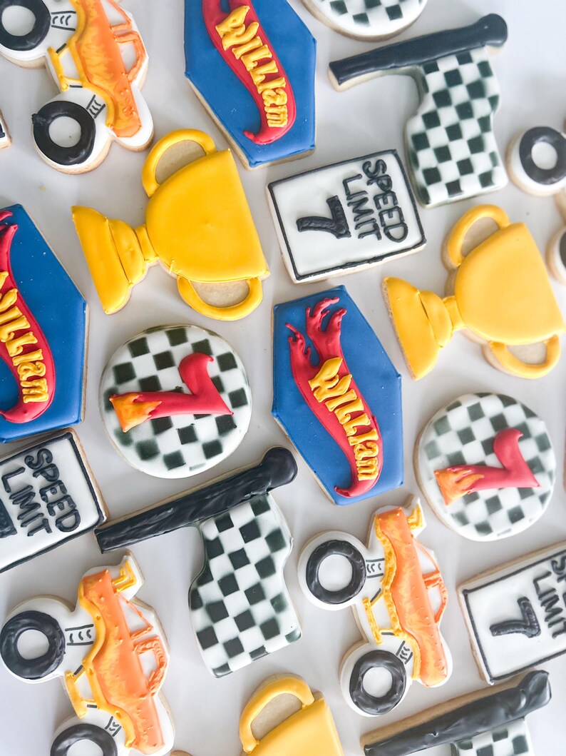 Hot Wheels / Monster Truck/ Racing Royal Icing Cookies 1 Dozen - Etsy