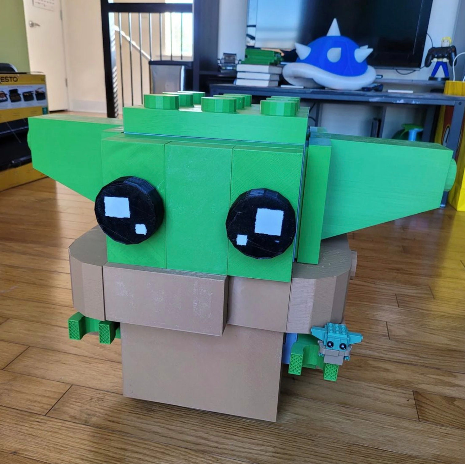 Adorable 3D Printed Baby Yoda grogu Blockhead Digital STL - Etsy