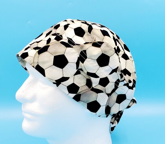 Soccer Print Scrub Cap Men Medical Scrub Cap Unisex Scrub - Etsy