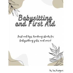 Babysitting and First Aid Journal Printable PDF - Babysitter Handbook ...