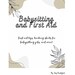 Babysitting and First Aid Journal Printable PDF - Babysitter Handbook ...