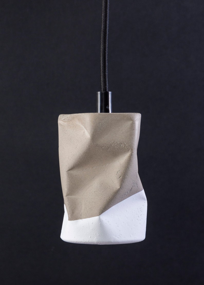 Concrete Pendant Lamp, Modern Industrial Light, Cement Lamp ...