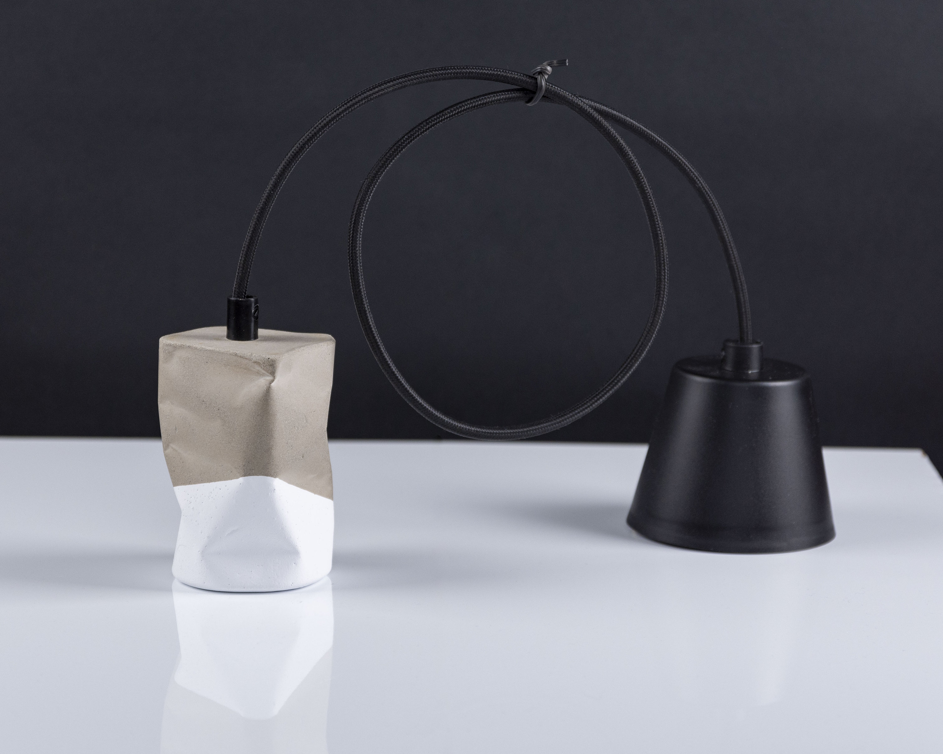 Concrete Pendant Lamp, Modern Industrial Light, Cement Lamp ...