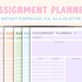 Assignment Progress Tracker, Digital Homework Planner, Digital Study ...