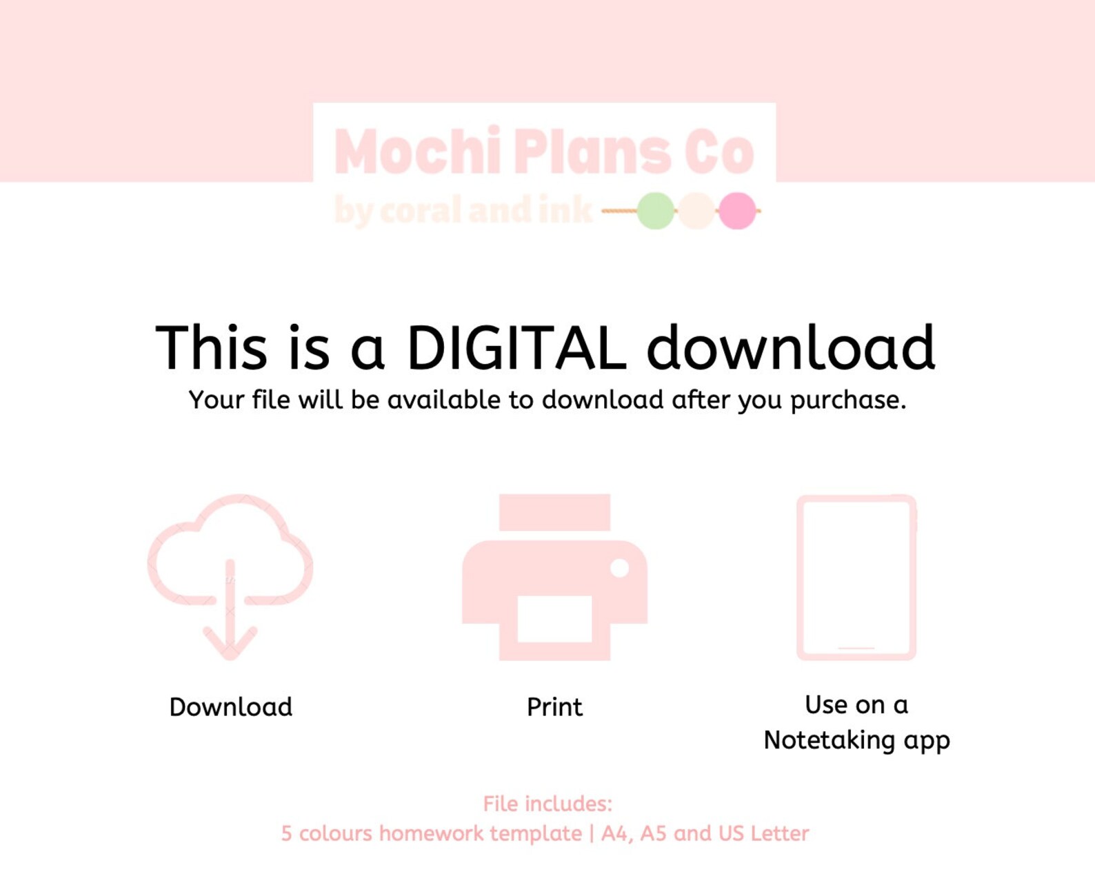 Homework Assignment Tracker Printable Digital Study Planner - Etsy