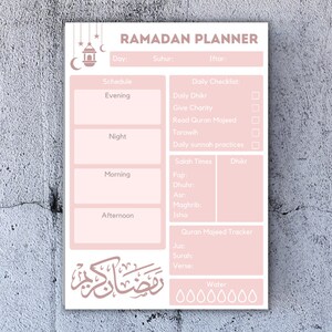 Ramadan Daily Journal Printable Digital Ramadan 2024 Planner Muslim ...