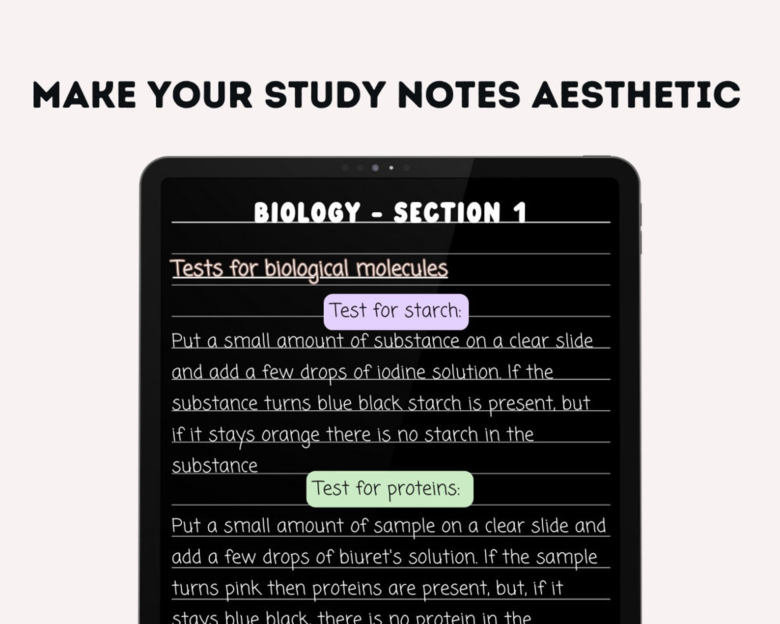 Aesthetic Note Taking Template, Digital Notepaper for Goodnotes ...
