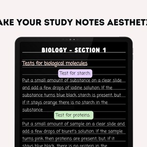 Aesthetic Note Taking Template, Digital Notepaper for Goodnotes ...