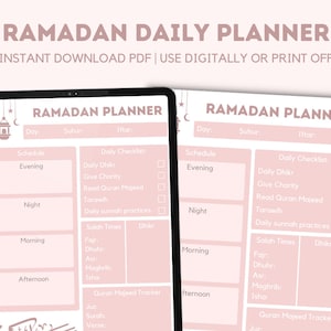 Ramadan Daily Journal Printable Digital Ramadan 2024 Planner Muslim ...