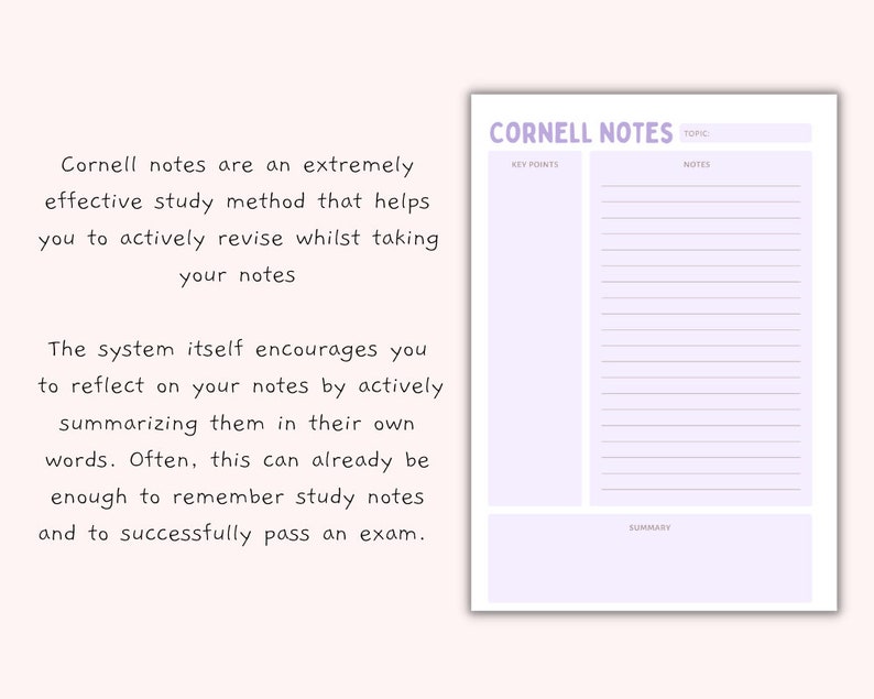 Exam Revision Printable Template Bundle Digital Study Resources ...