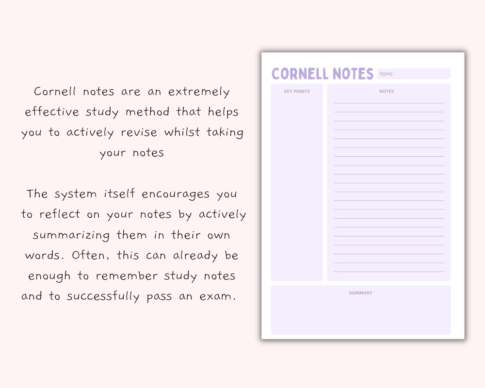 Exam Revision Printable Template Bundle Digital Study Resources ...