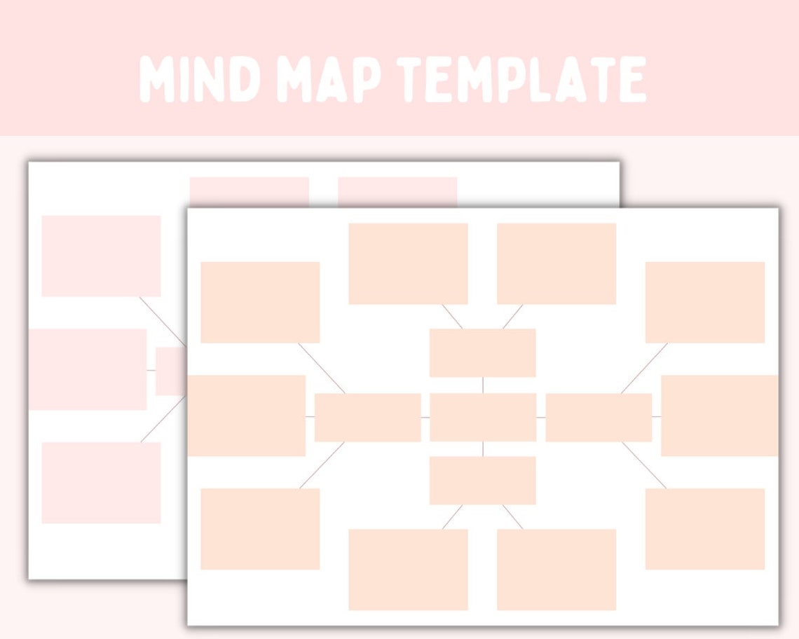 Printable Mind Map Revision Planner Study Note Taking Template GCSE A ...