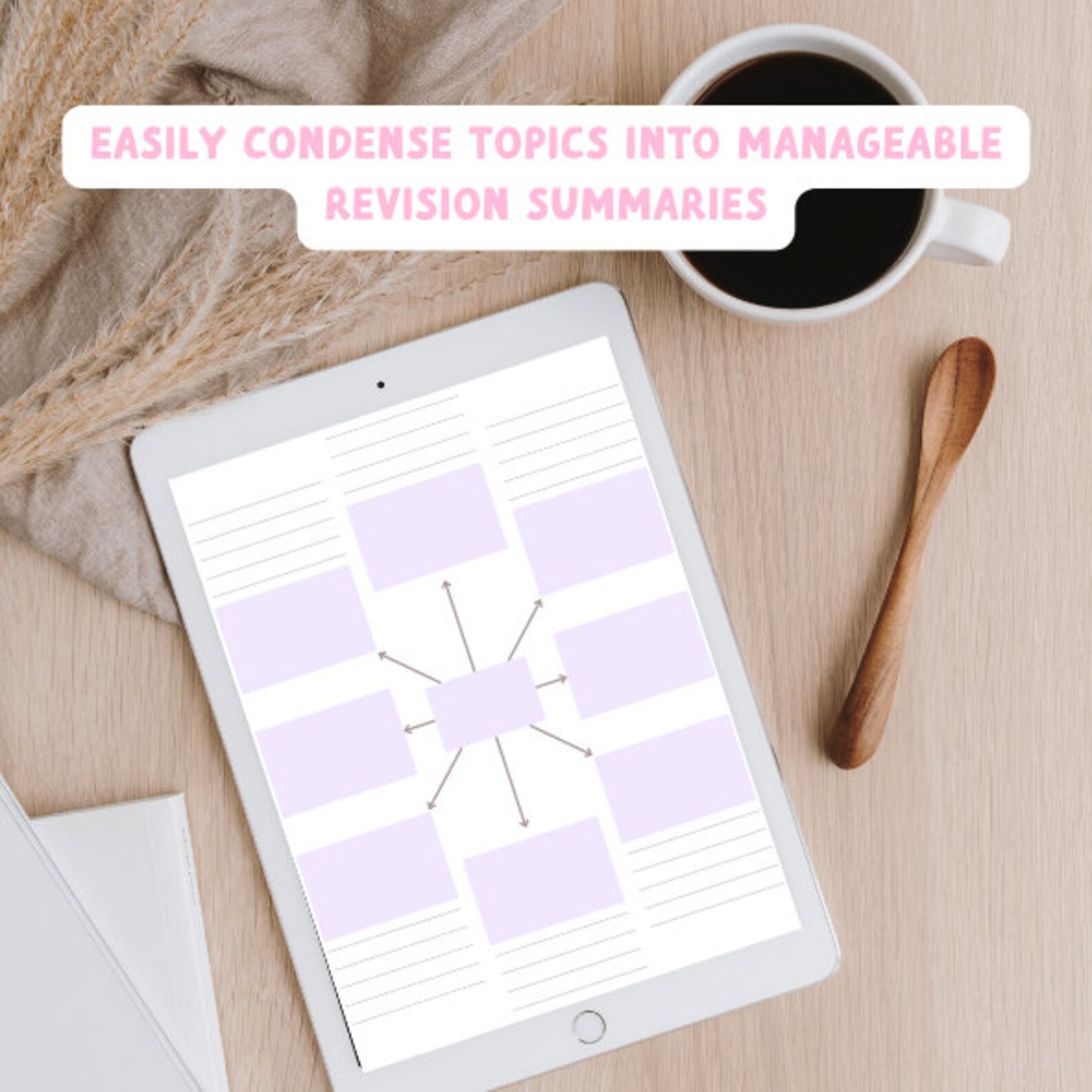 Mind Map Template Study Bundle, Printable Mindmap Planner, Student Note ...