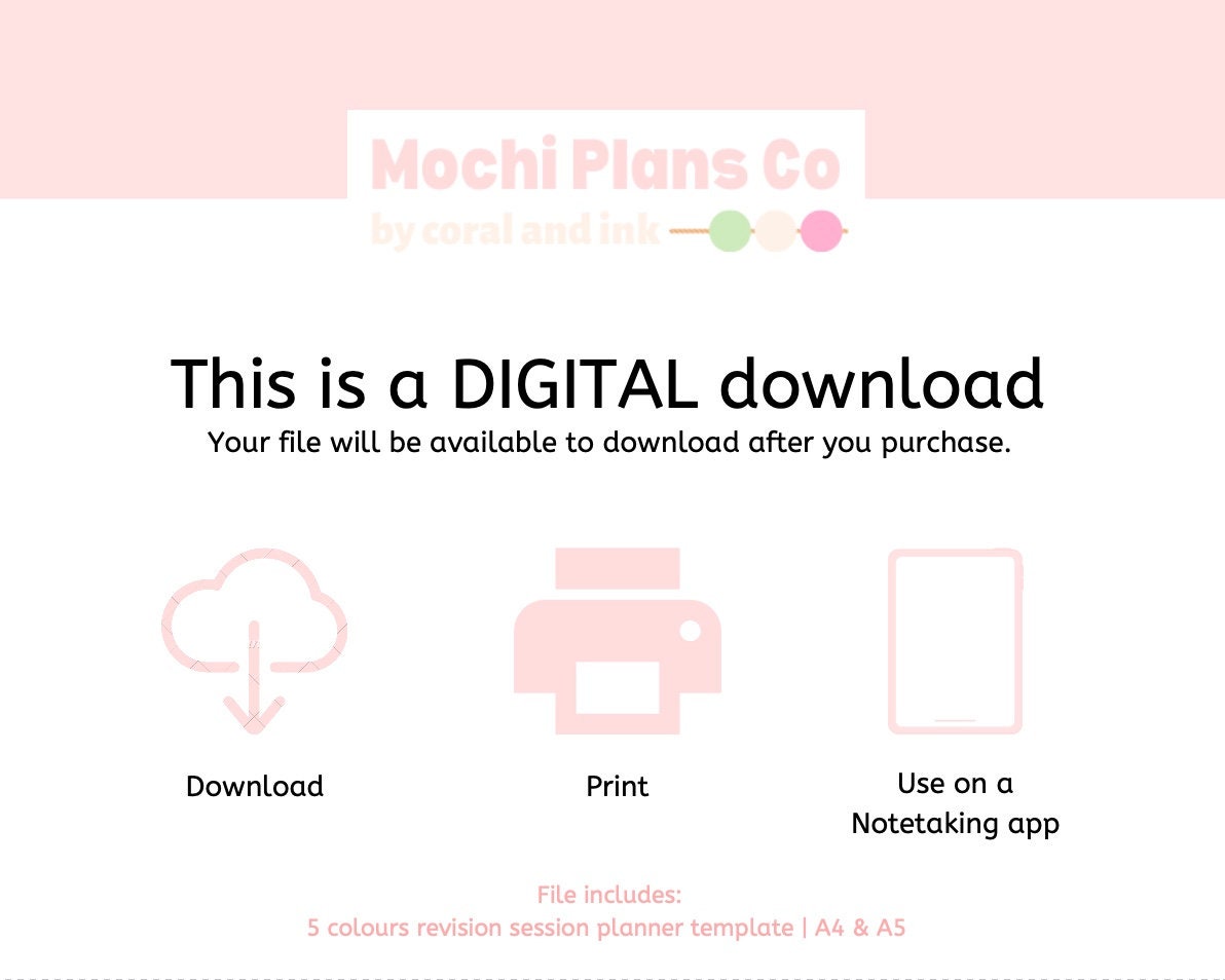 Printable Mind Map Revision Planner Study Note Taking Template GCSE A ...