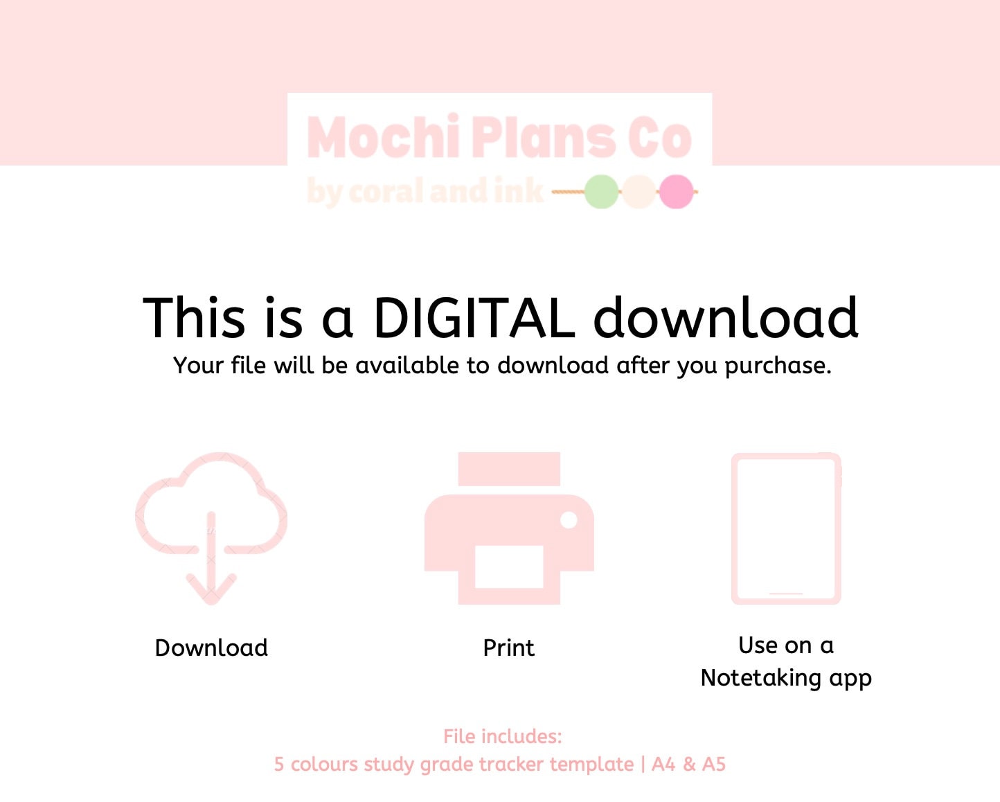 Study Lecture Notes Template Digital Revision Study Template Printable ...