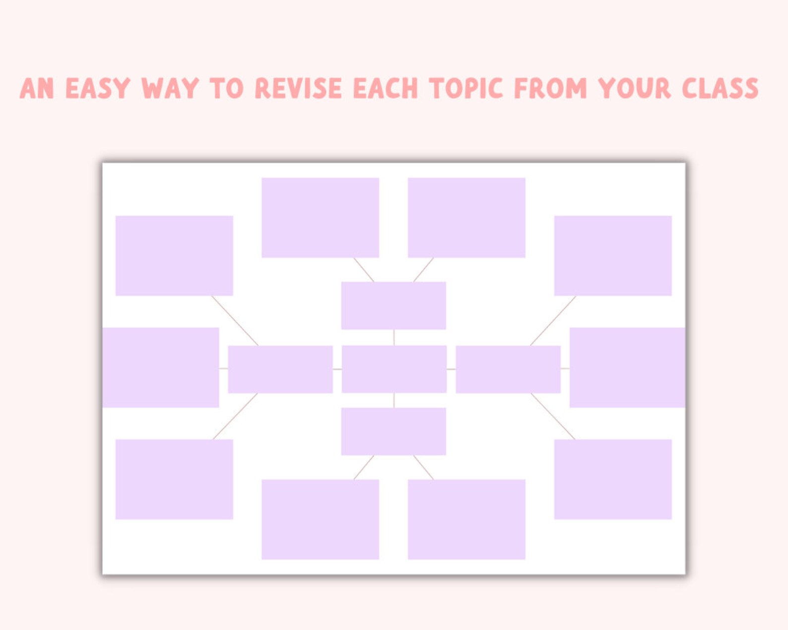 Printable Mind Map Revision Planner Study Note Taking Template GCSE A ...