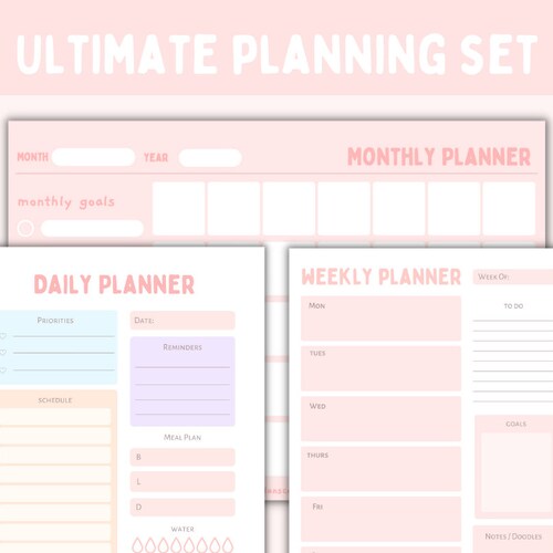 Digital Daily Study Planner for Goodnotes Notability and - Etsy