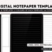 Aesthetic Note Taking Template, Digital Notepaper for Goodnotes ...