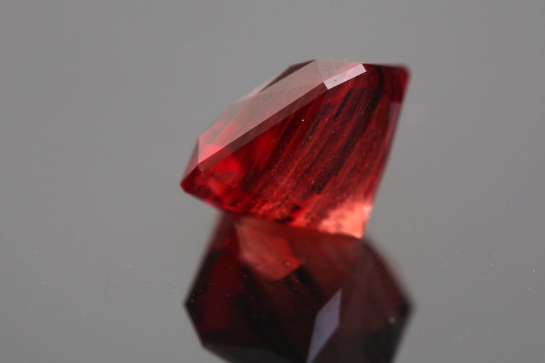 4A Deep Red, Oregon Sunstone 5.34ct Best Color. Corner Square - Etsy