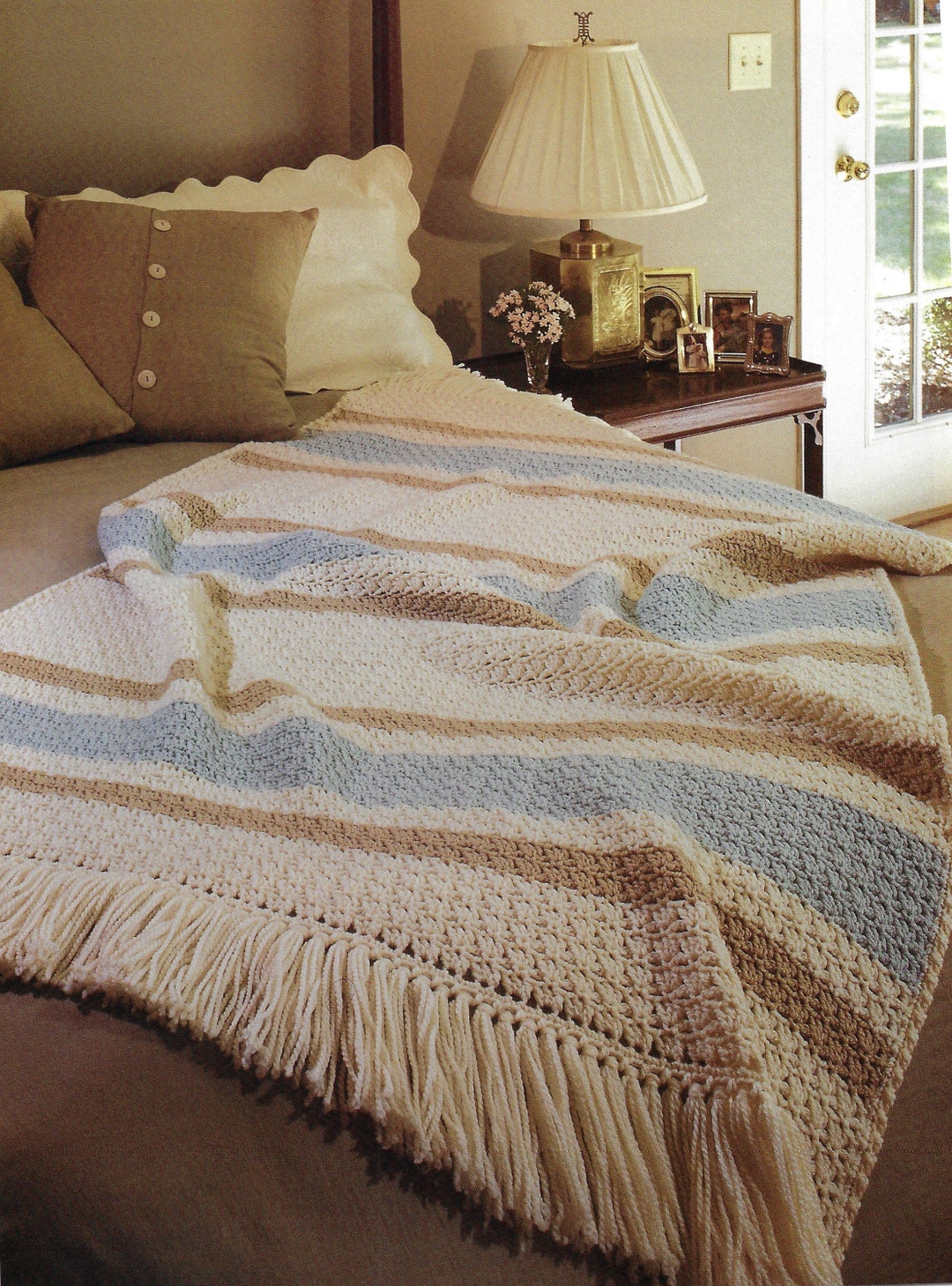 Crochet Vintage Pattern PDF Sandy Shells Afghan Pattern - Etsy