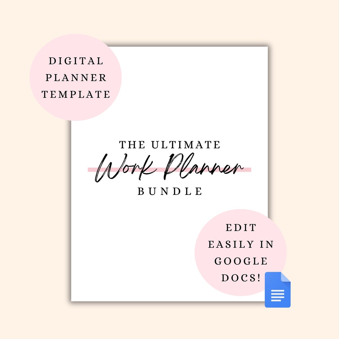 Ultimate Digital Productivity Planner Google Docs Digital Planner ...