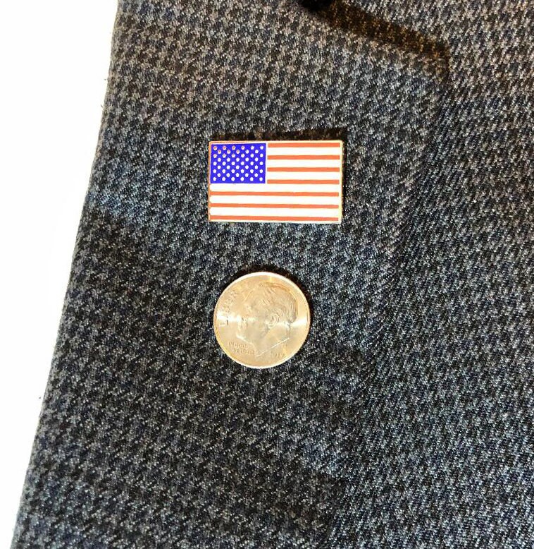 American Flag Lapel Pins in (2) Different Sizes - Etsy
