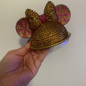 Custom Bling Lid, Character Bling Lids, Minnie Bling Lids, Minnie Mouse ...