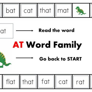 36 Phonics Short Vowel Word Family Game Boards BUNDLE (DIGITAL) - Etsy