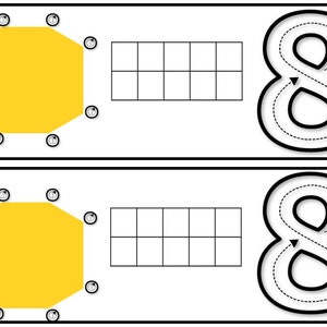 2D Shapes Printable Cards With Ten Frames - A Dry Erase Activity - Etsy ...