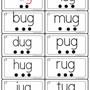 AEIOU All Short Vowel Word Set for Phoneme Blending Flashcard Practice ...