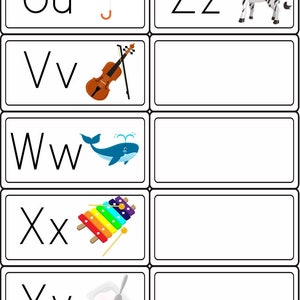 Alphabet Key Ring Flashcards - Etsy