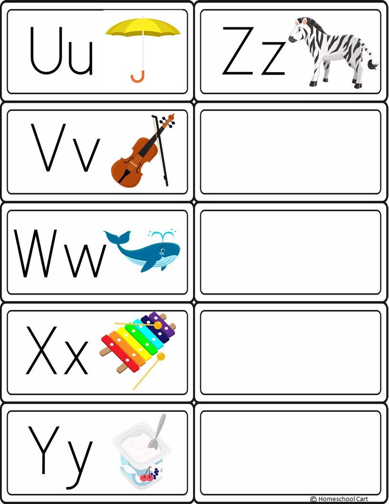 Alphabet Key Ring Flashcards - Etsy