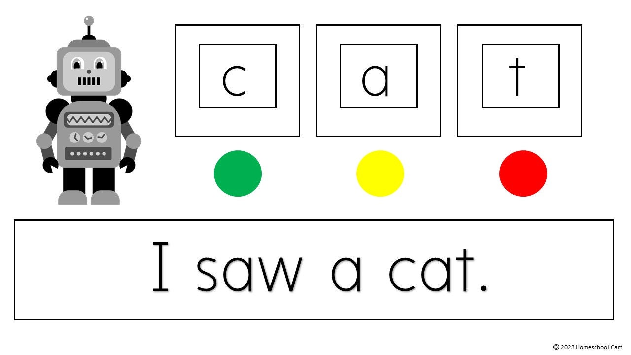 Phonics Blending Mat Templates With 24 Picture Cards - Etsy