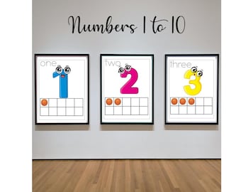 Classroom Numbers 0-10 Labels, Printable, Instant Download, Number ...